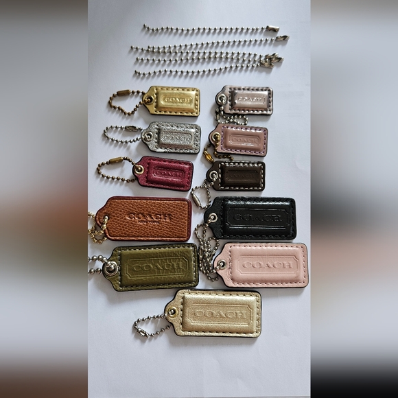 Coach | Bags | Coach Replacement Hangtagcharmextra Chains Bundle Of 6 ...